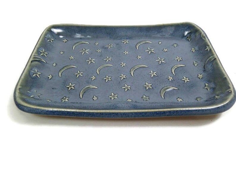 Moon Stars Plate Celestial Decor Moon Home Décor Altar | Etsy