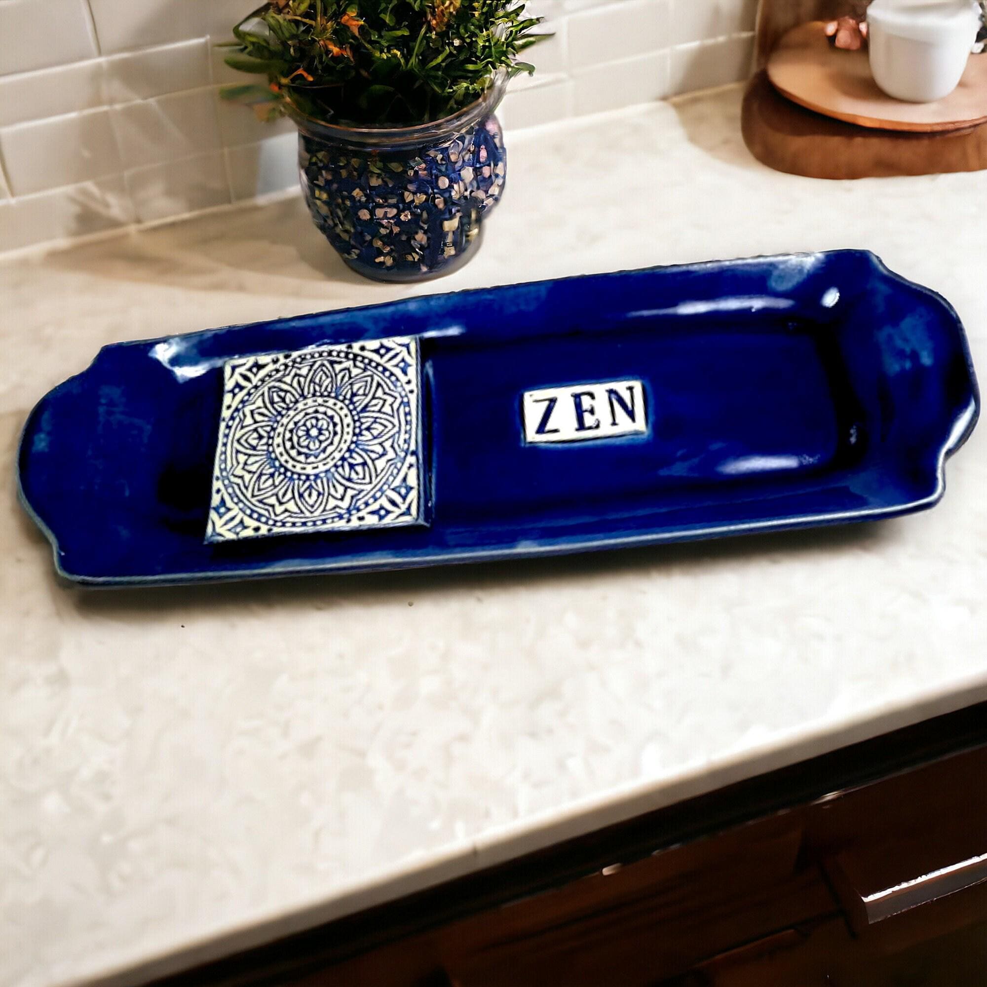 Zen Dish, Mandala Plate, Bohemian Decor, Crystal Collector Gift ...