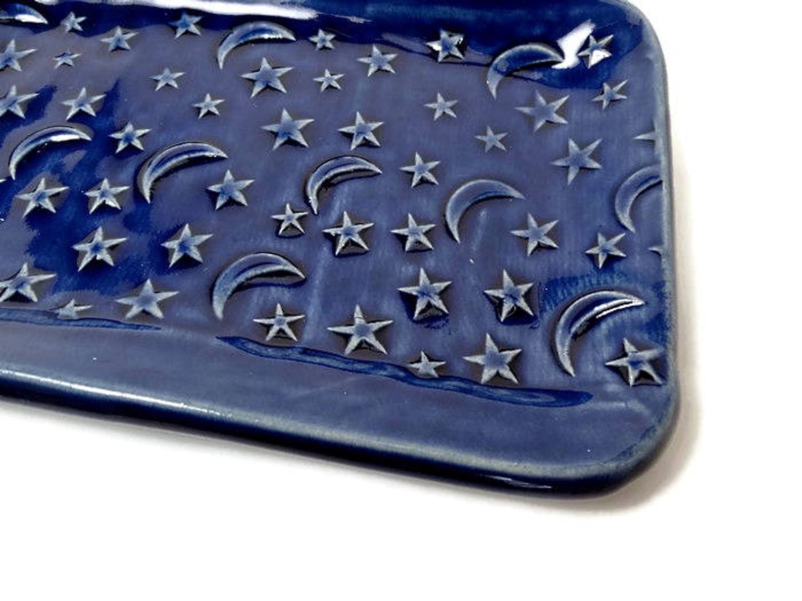 Moon Stars Plate Celestial Decor Moon Home Décor Altar | Etsy