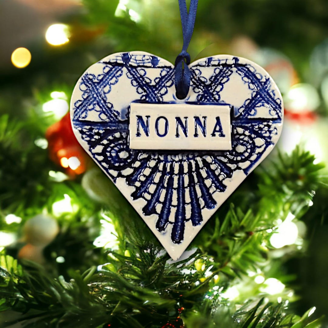 Nonna Ornament, Italian Grandmother, Christmas Ornament, Secret Santa ...