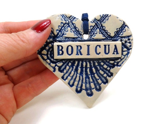 Boricua Heart Ornament Puerto Rican Gift Puerto Rico | Etsy