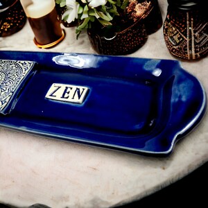 Zen Dish, Mandala Plate, Bohemian Decor, Crystal Collector Gift ...