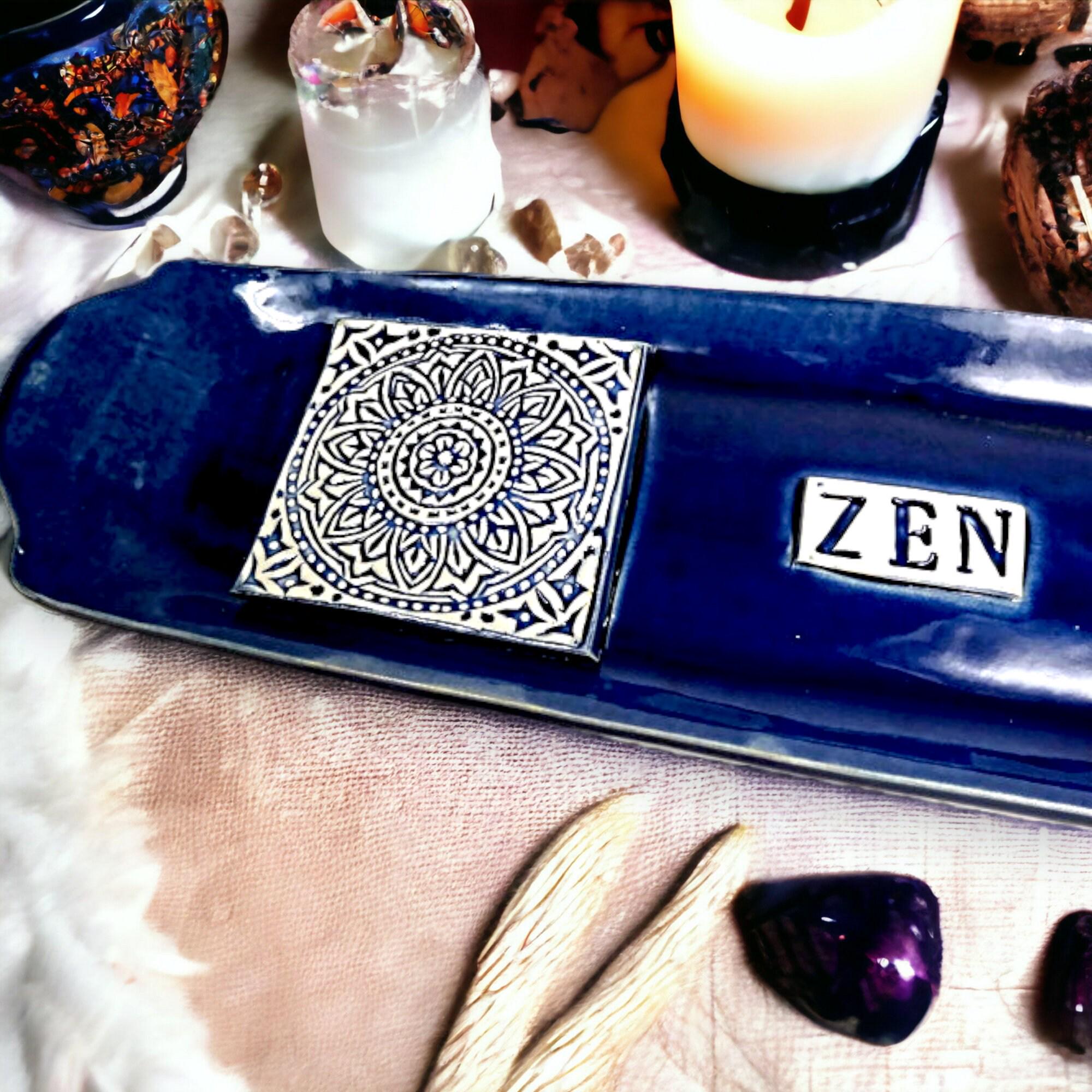 Zen Dish, Mandala Plate, Bohemian Decor, Crystal Collector Gift ...