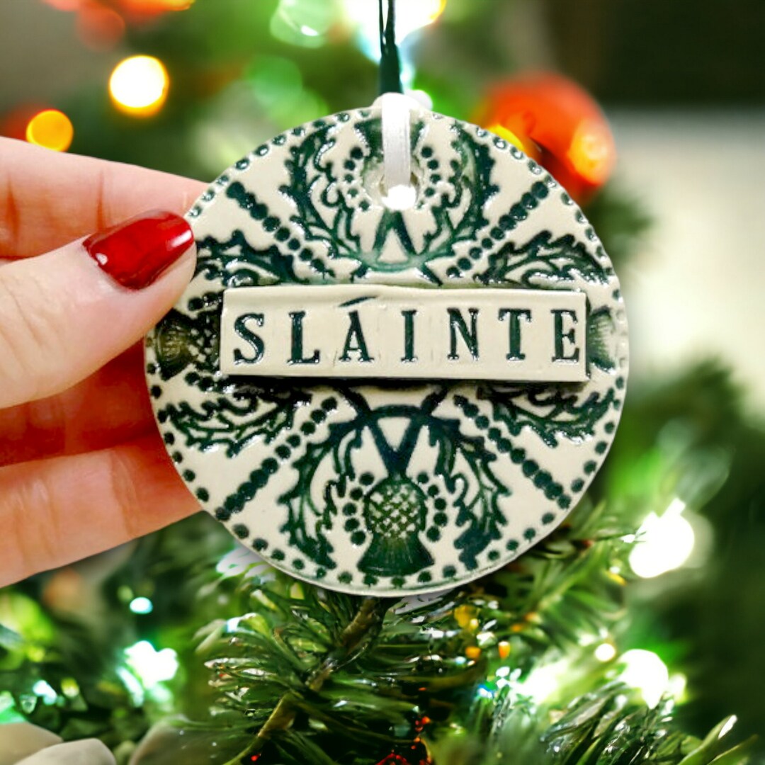 Slainte Ornament Ireland Decor Irish Ornament St. - Etsy