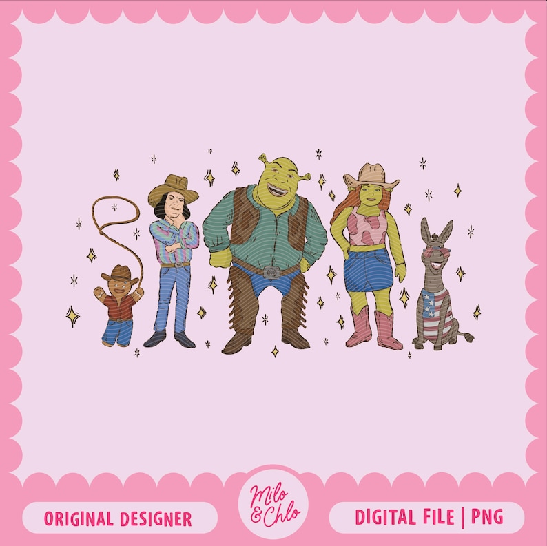 Cowboy Shrek PNG | Western Ogre PNG | Universal Studios Inspired File ...
