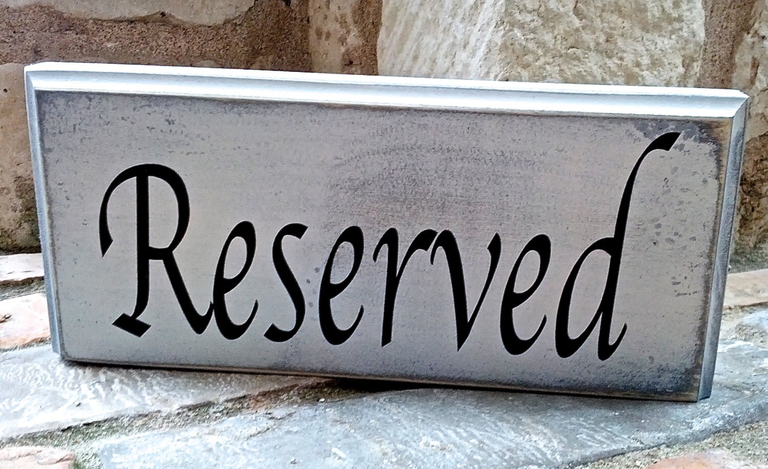 Wedding Table Reserved Sign - Rustic - Chic - Cottage - Wood - Country ...