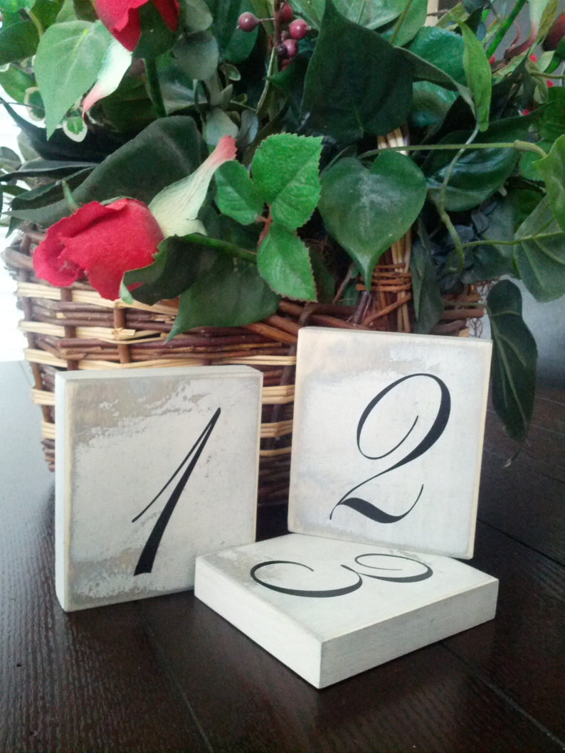 Wedding Table Numbers - Rustic - Gothic - Boho - Cottage - Wood ...