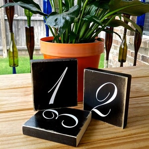 Wedding Table Numbers - Rustic - Gothic - Boho - Cottage - Wood ...