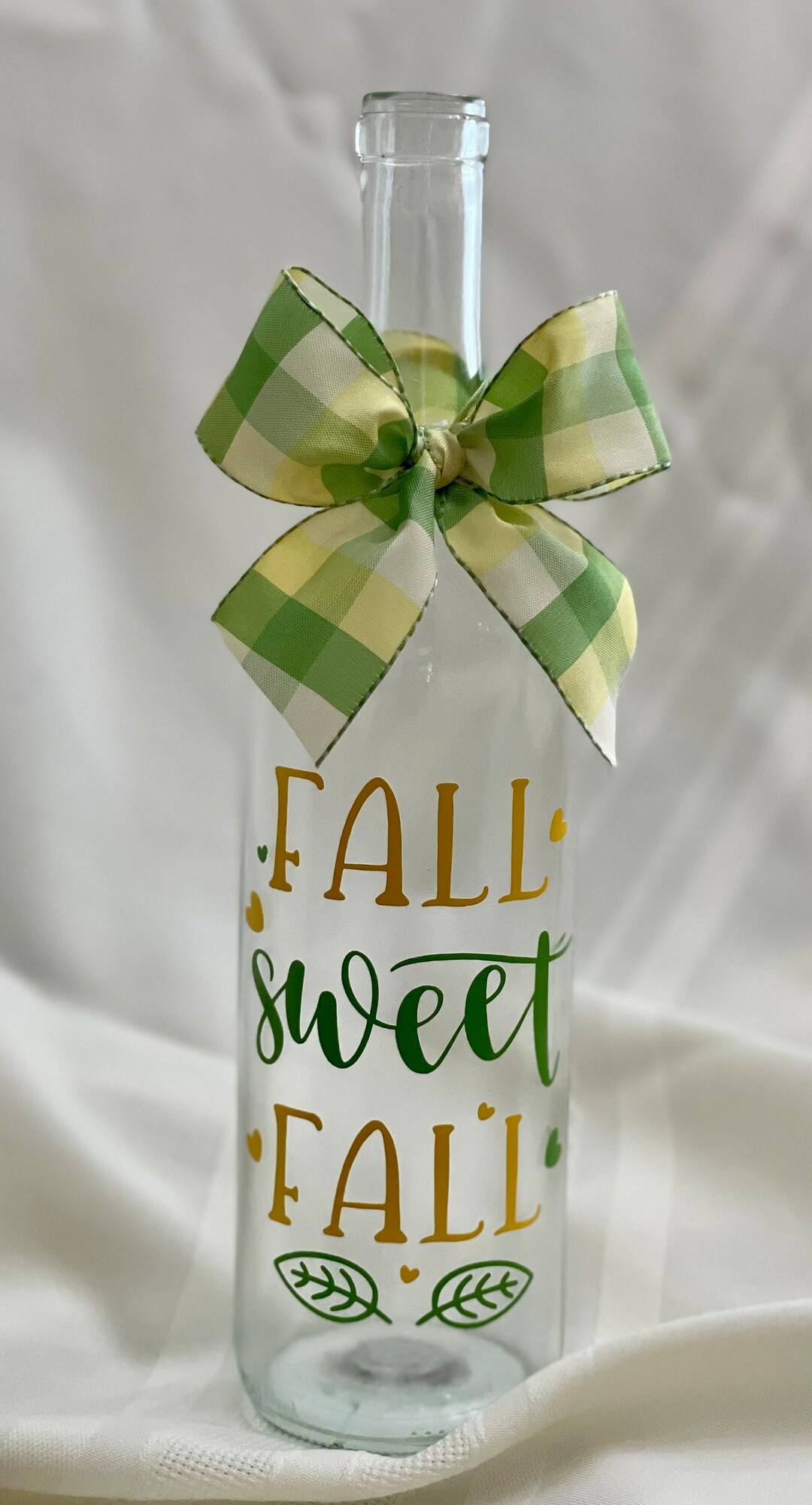 Fall Sweet Fall Wine Bottle With Base Lights - Etsy