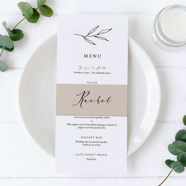 Unique Menu Cards - Etsy