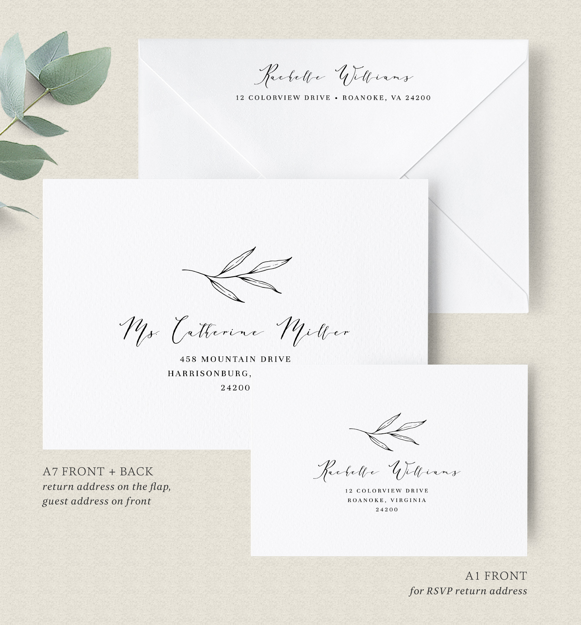 Free Calligraphy Envelope Addressing Template – NRTC