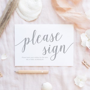 Printable Wedding Signs Silver Wedding Sign BUNDLE / Wedding Printables ...