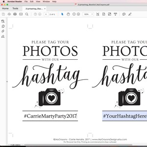 Wedding Hashtag Sign Printable Hashtag Sign for Wedding, Hashtag ...