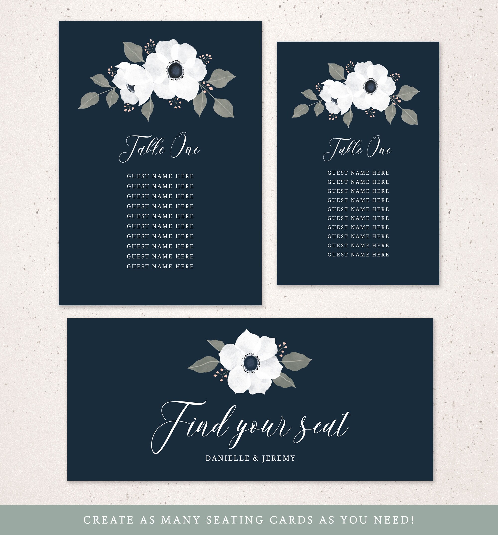 Wedding Seating Chart Cards Template Seating Chart Wedding | Etsy