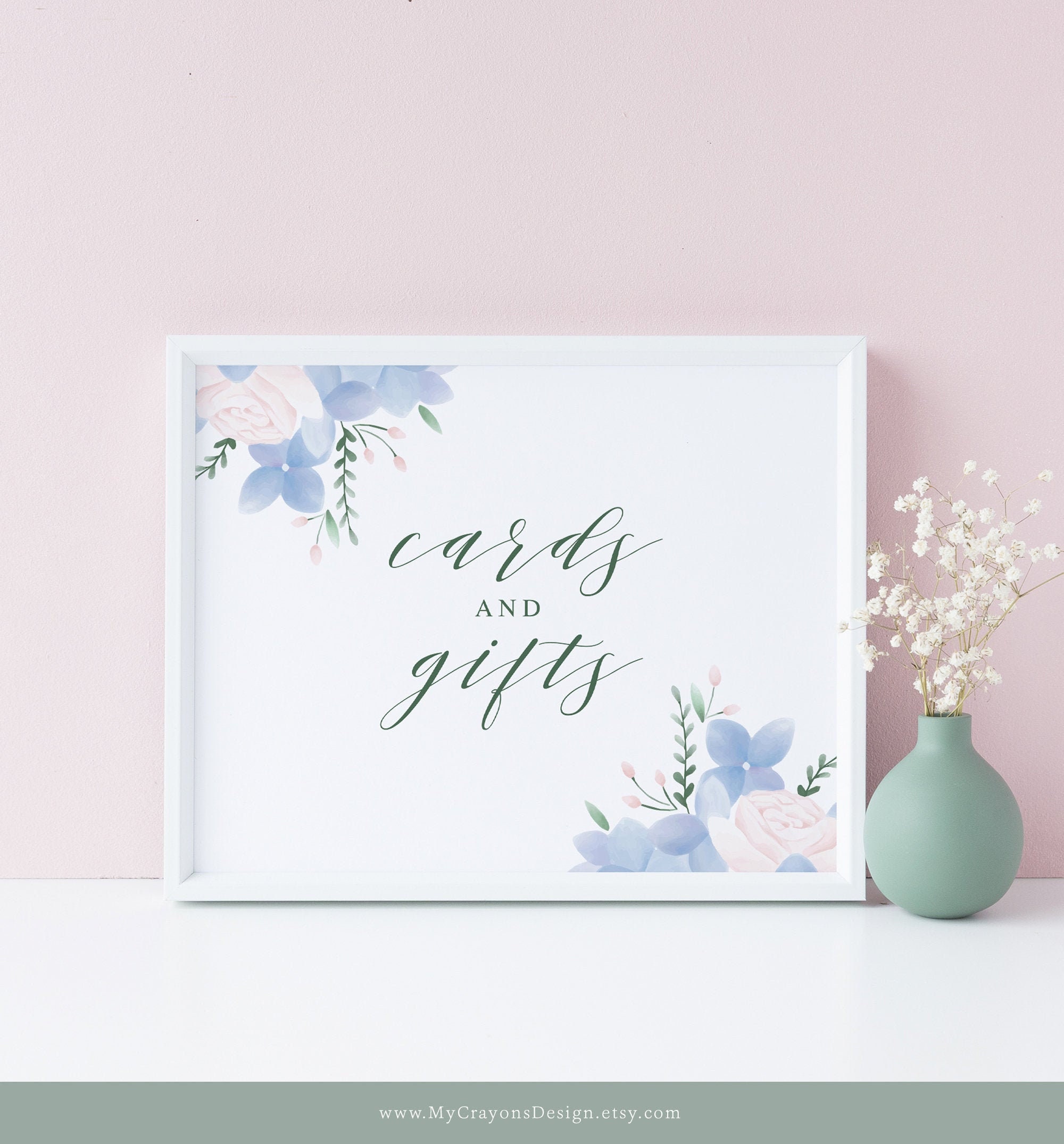 Gift Table Sign Cards and Gifts Sign Bridal Shower Gifts | Etsy