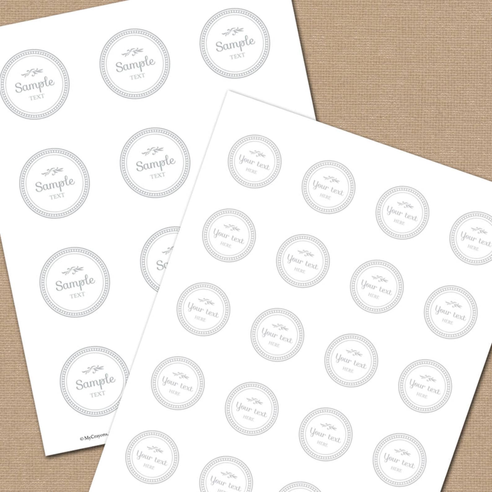 Printable Spice Label Template // Spice Jar Labels // | Etsy