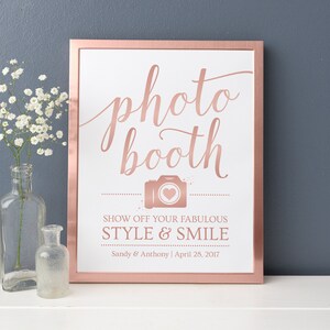 Rose Gold Wedding Signs BUNDLE / Printable Wedding Signs / Rose Gold ...