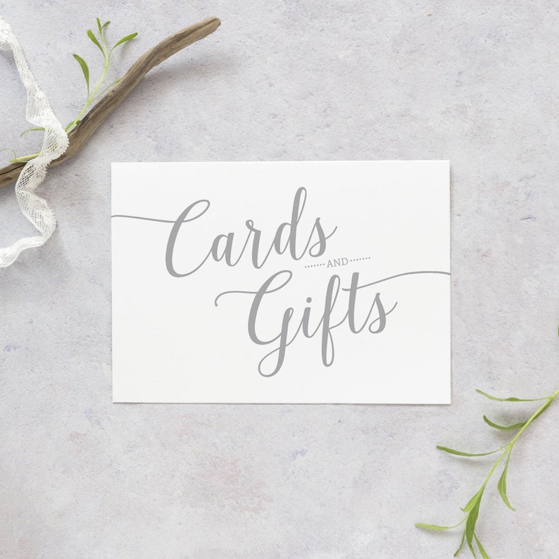 Printable Wedding Signs Silver Wedding Sign BUNDLE / Wedding - Etsy