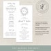 Rustic Wedding Program Template Ceremony Program Order of - Etsy