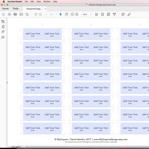 Editable Toothpick Flag Template / Favor Flags, Drink Straw Flags ...