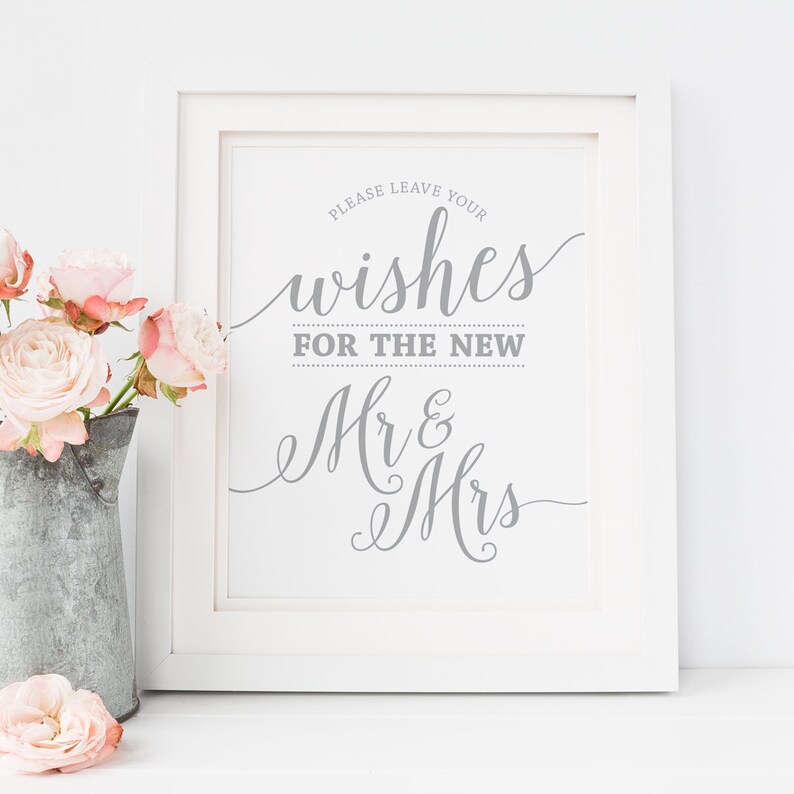 Printable Wedding Signs Silver Wedding Sign BUNDLE / Wedding - Etsy