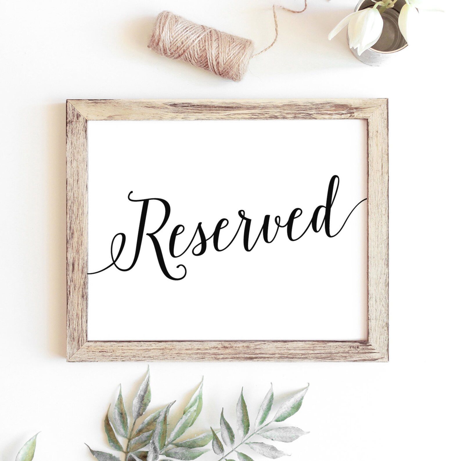 Printable Reserved Sign Wedding / Reserved Table Sign - Etsy