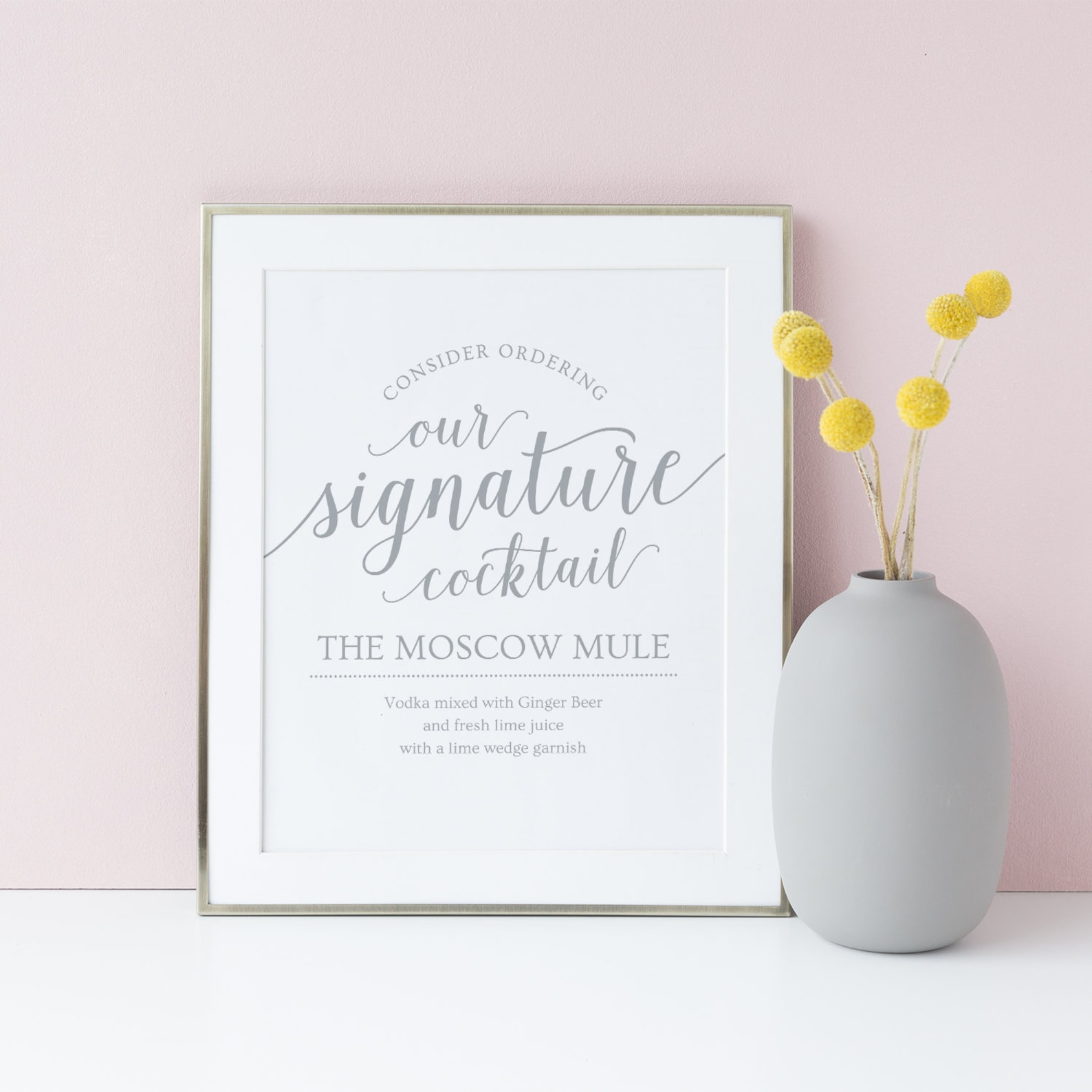 Printable Wedding Signs Silver Wedding Sign BUNDLE / Wedding - Etsy