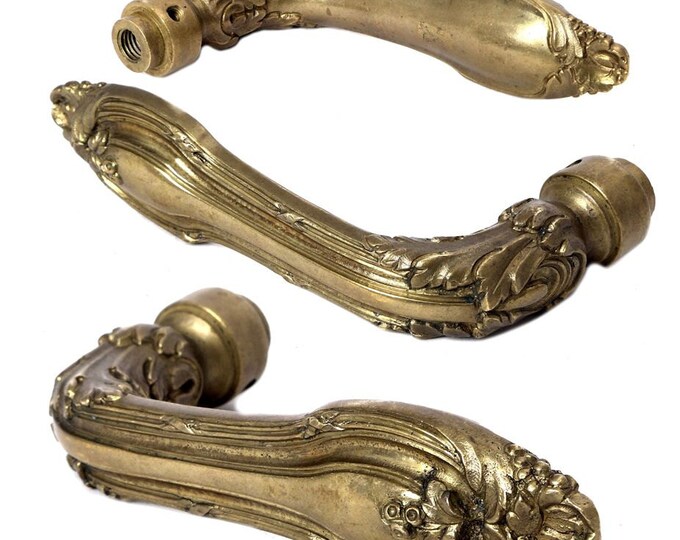 Antique French Bronze Door Handle Lever. - Etsy