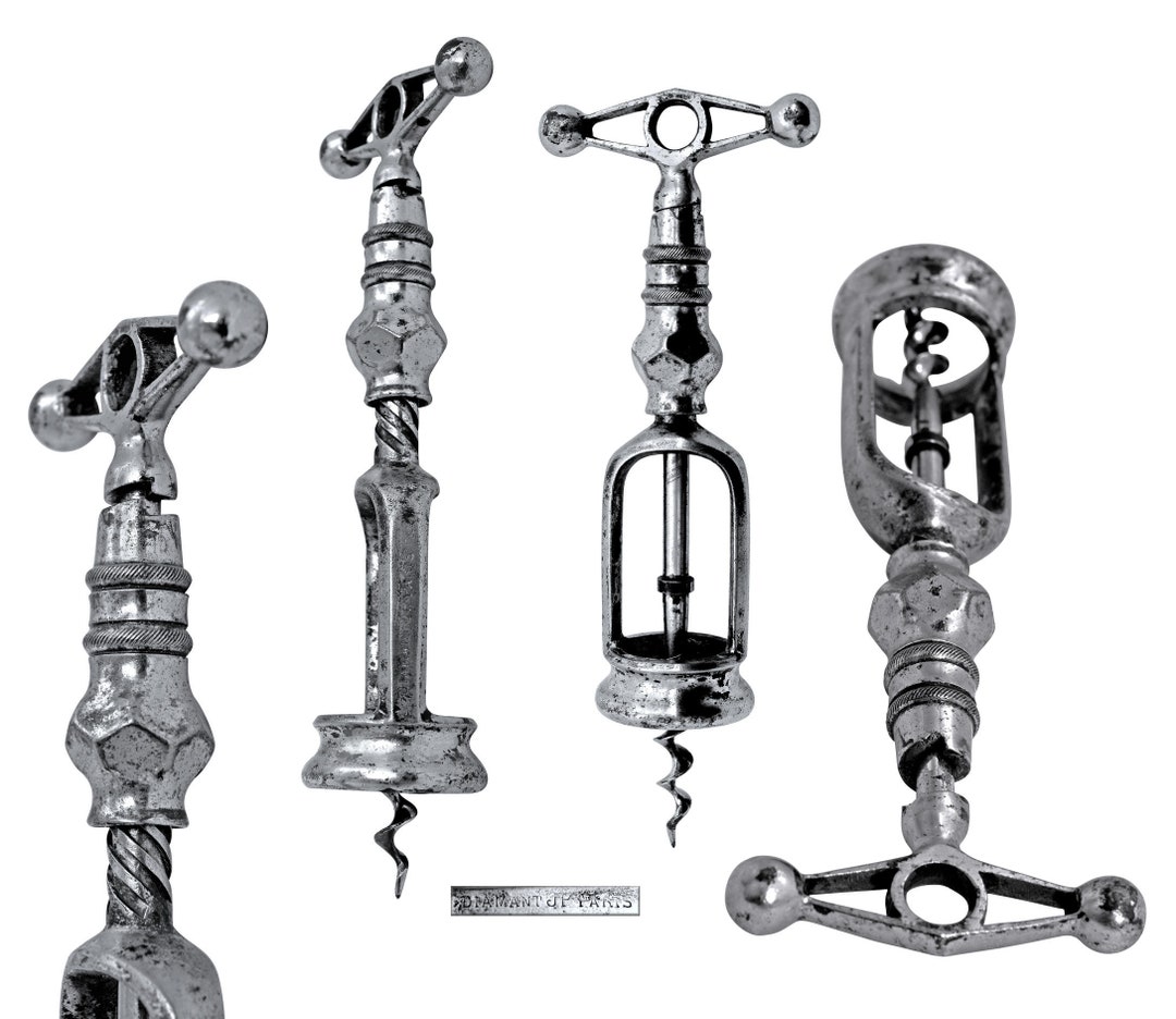Antique French J. Perille diamant Mechanical Corkscrew. - Etsy