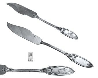 Antique Silver Butter Knife - Etsy