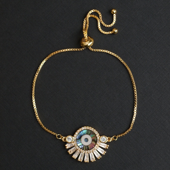 Evil Eye Adjustable Bracelet | Etsy