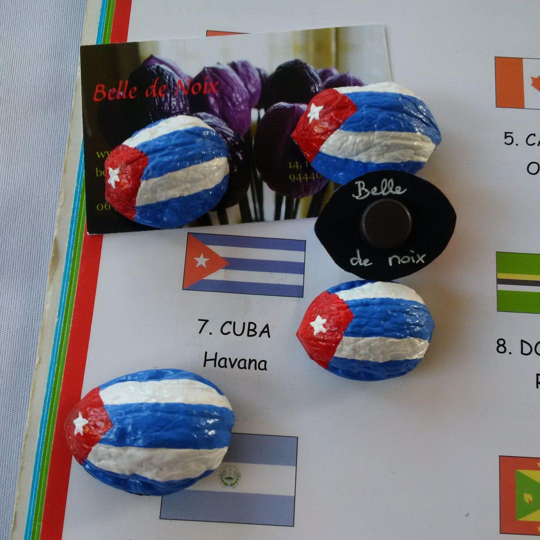 Drapeau Magnet Cuba Fabriqué En France - Etsy