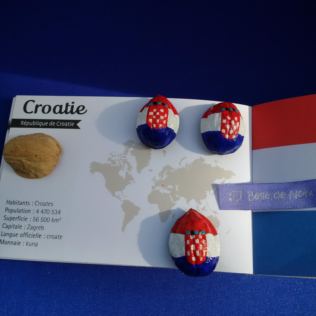 Flag-magnet Croatia - Etsy