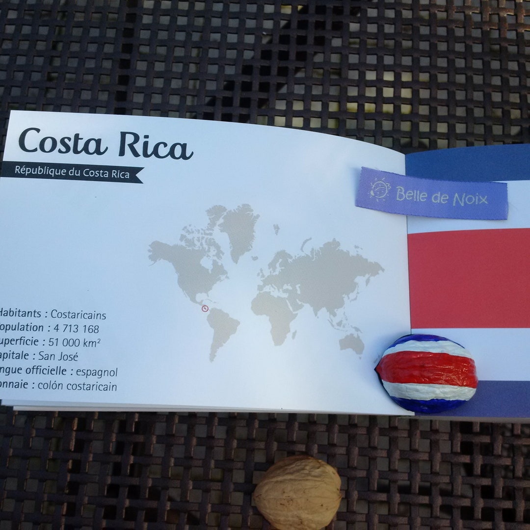Flag-magnet Costa Rica - Etsy