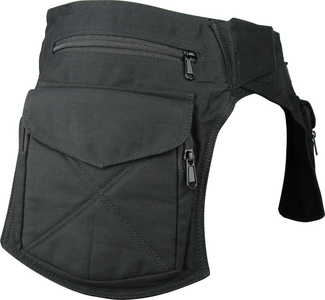 Double Pocket Utility Belt, Vegan Waist Bag, Travel Belt, Festival ...