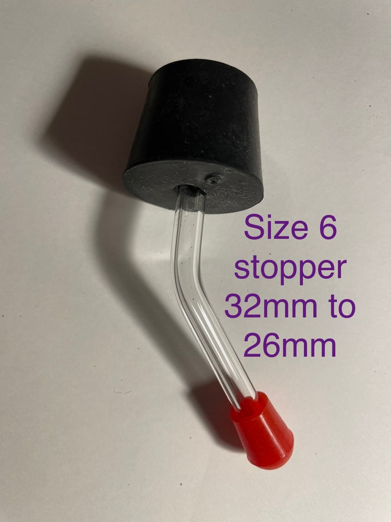Hummingbird Feeder Tube / Stopper With CHECK VALVE ~ Stopper Size 6 - Etsy