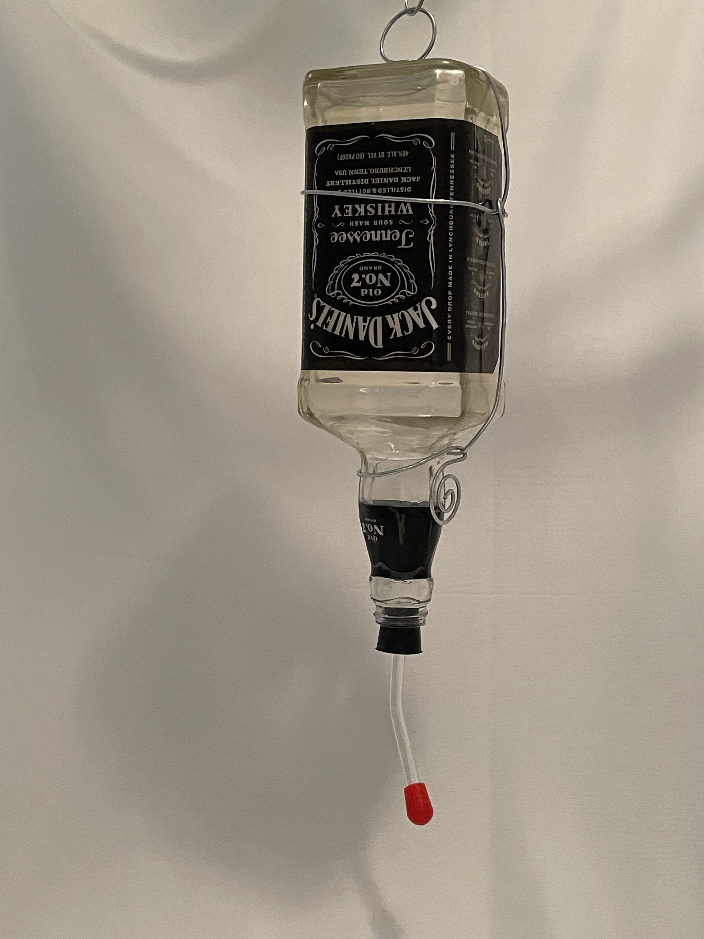 Jack Daniels Tennessee Whiskey Liquor Bottle Hummingbird Feeder With ...