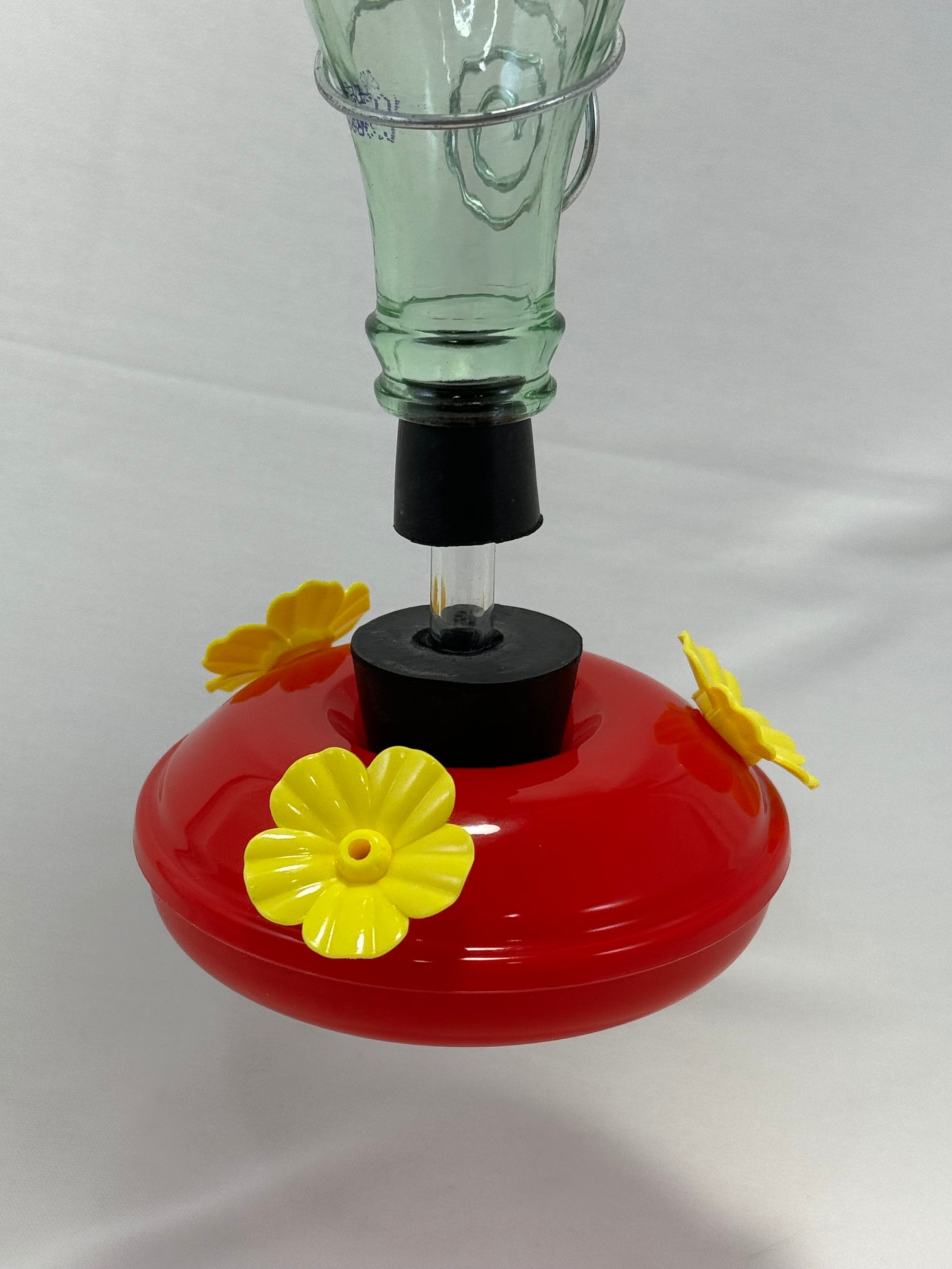Hummingbird Feeder Tube / Stopper With Three Flowers on the Base. for ...