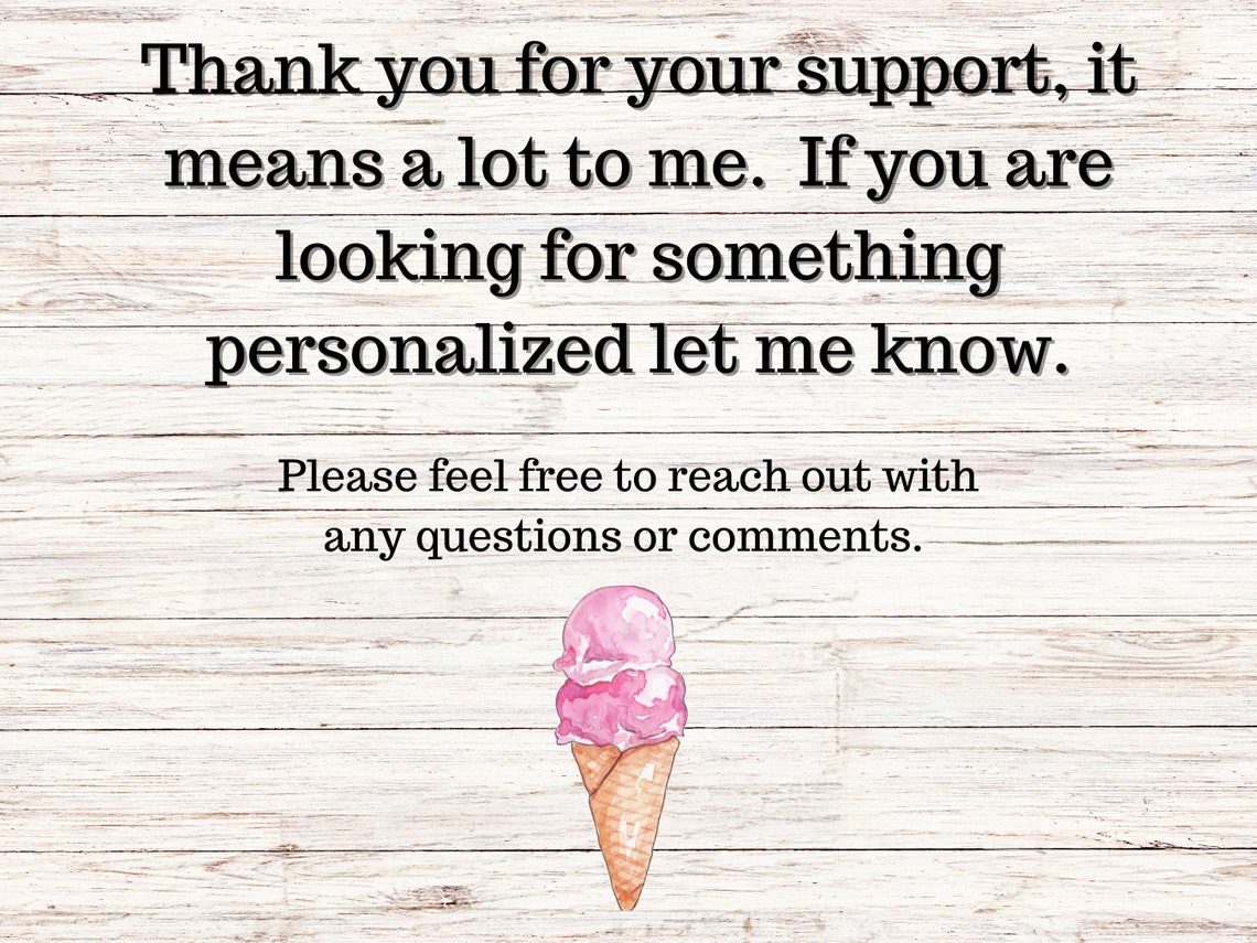 Ice Cream Sundae Bar Sign- Team Appreciation, Thanks, Printable - Etsy