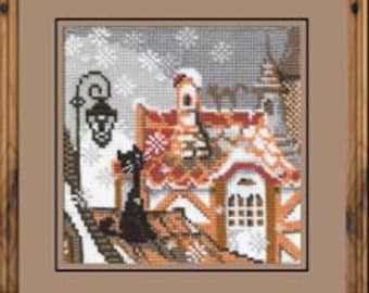 Two Cats Counted Cross Stitch Kit Cats Counted Cross Stitch - Etsy