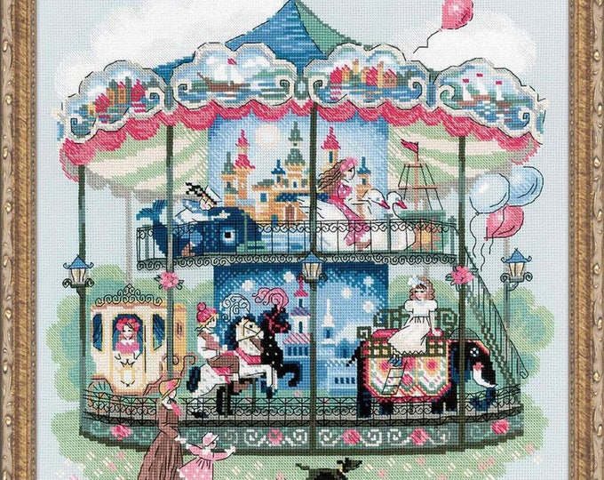 Cross Stitch Kit Carousel - Etsy