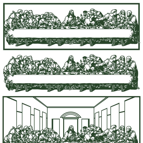 Laser Cut Last Supper Svg - Etsy