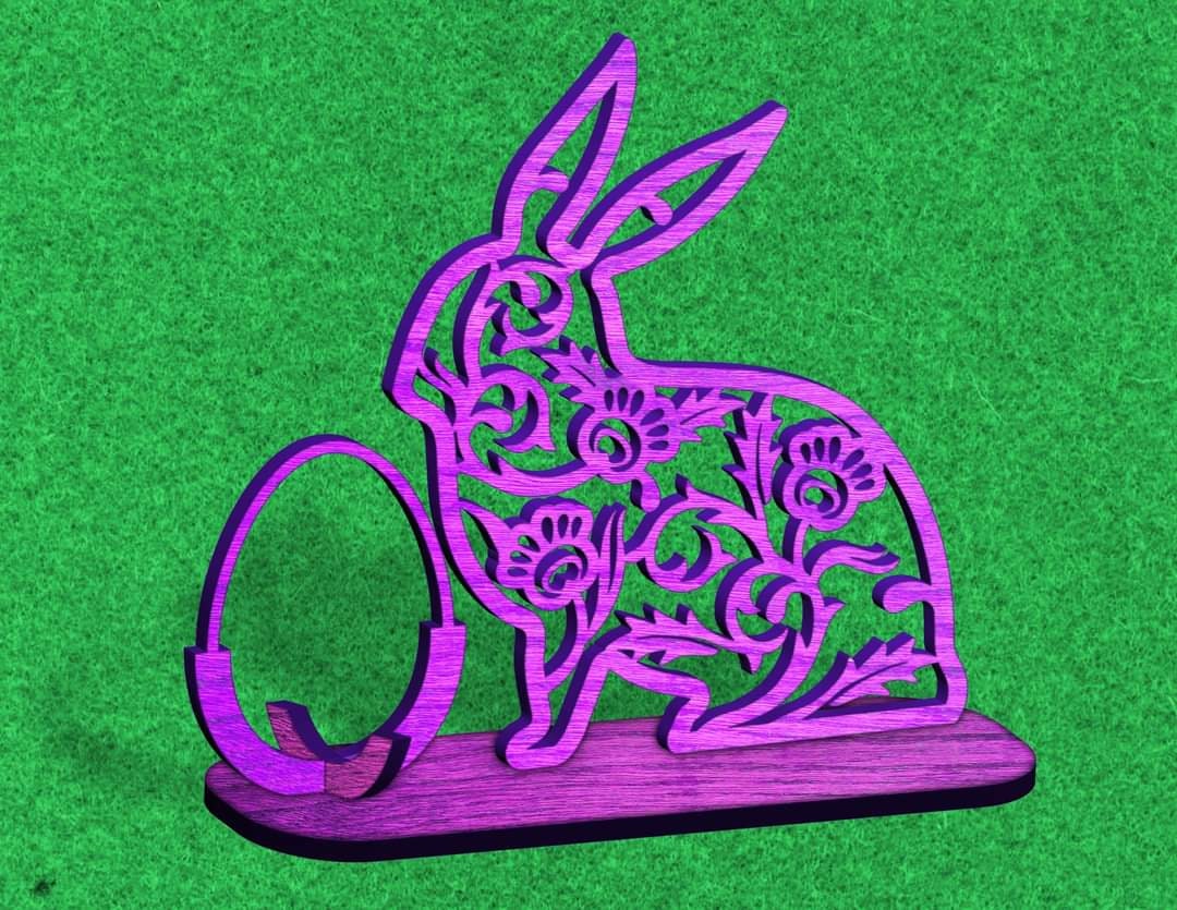 Easter Design Laser Cut File. Easter Eggs, Bunny, Lamb. - Etsy