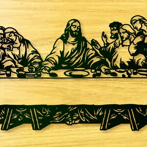 Last Supper Laser Cut File (SVG/DXF) Sacred Wall Art Decor, Christian ...