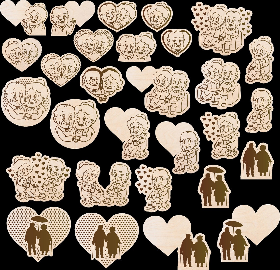 Grandparents Day Laser Engraver Files Dxf Pdf Svg Cdr - Etsy