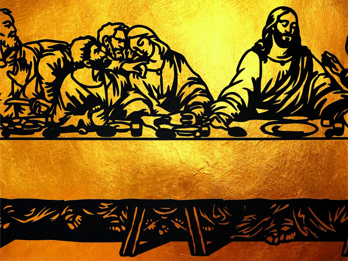 Last Supper Wall Decor Laser Cut Files Svg Dxf Last Supper Home Wall