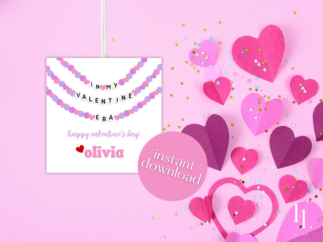 Editable Valentine's Day Tag, Valentine's Taylor Tag, in My Valentine ...
