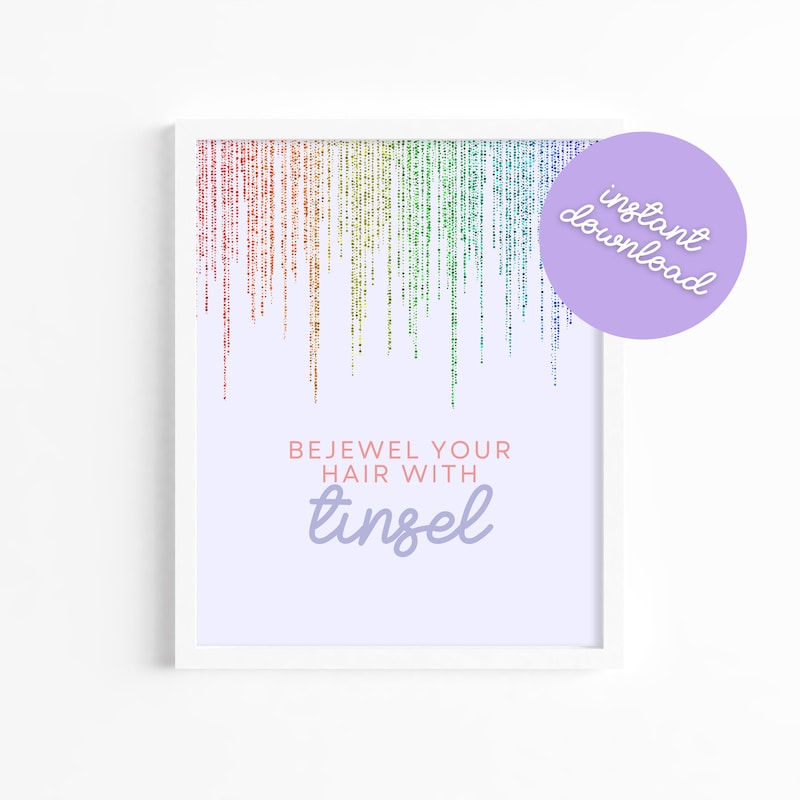 Birthday Tinsel - Etsy