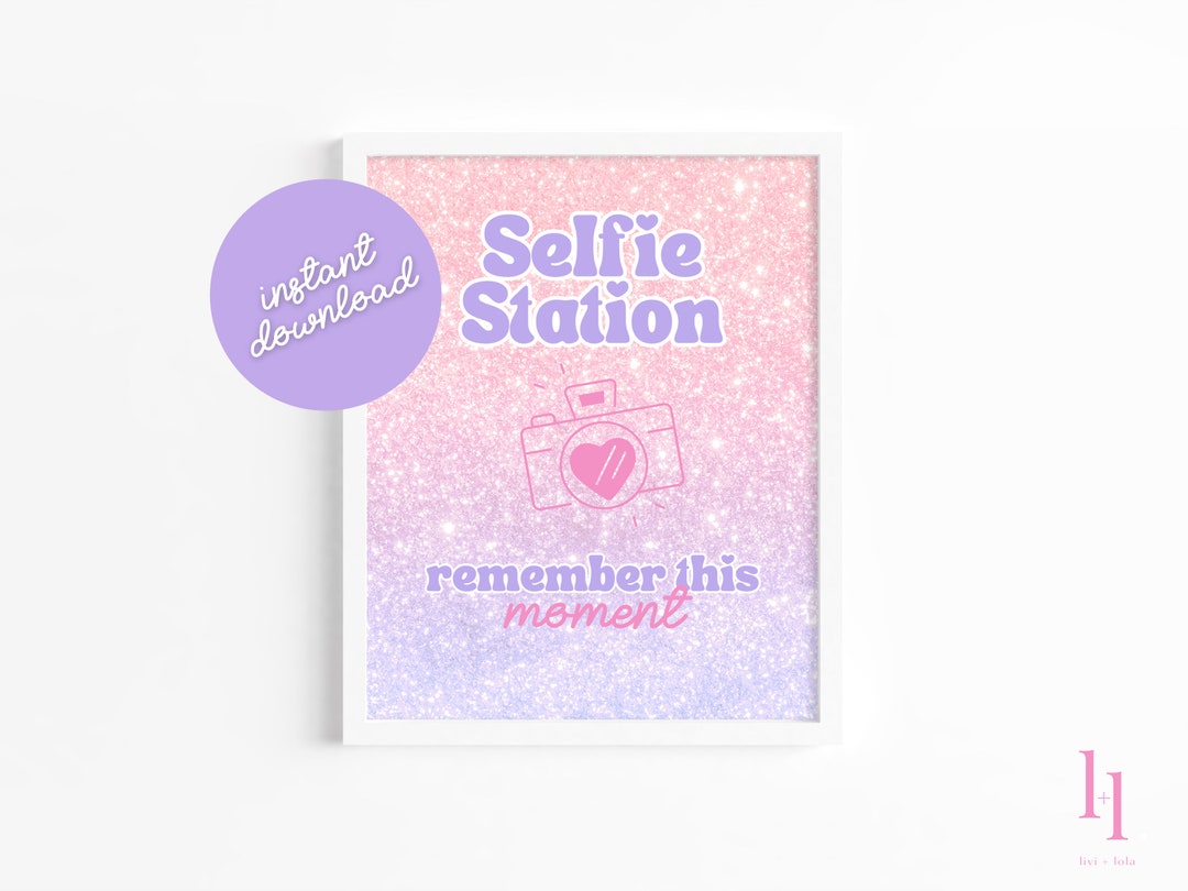 Printable Editable Selfie Station Sign, Instant Download T Swift ...