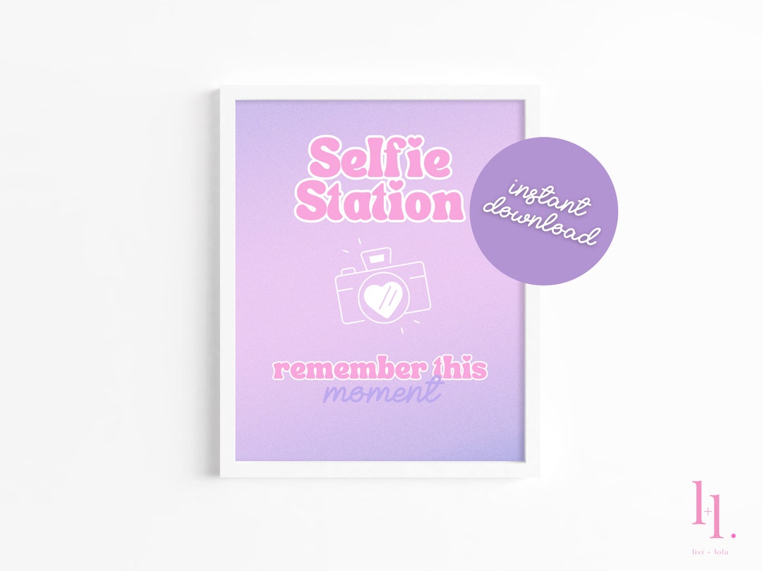 Printable Editable Selfie Station Sign, Instant Download T Swift ...